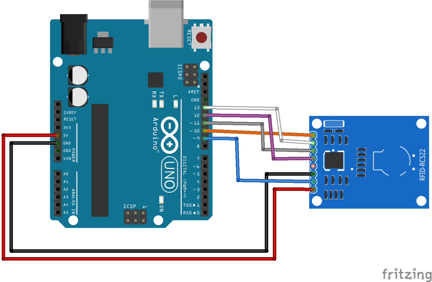 MFRC522 RFID Reader with Arduino example MFRC522 RFID Reader with Arduino example